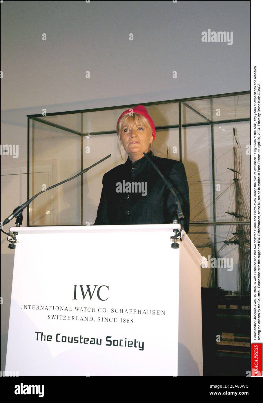 Commandant Jacques-Yves Cousteau's wife Francine and her two children ...