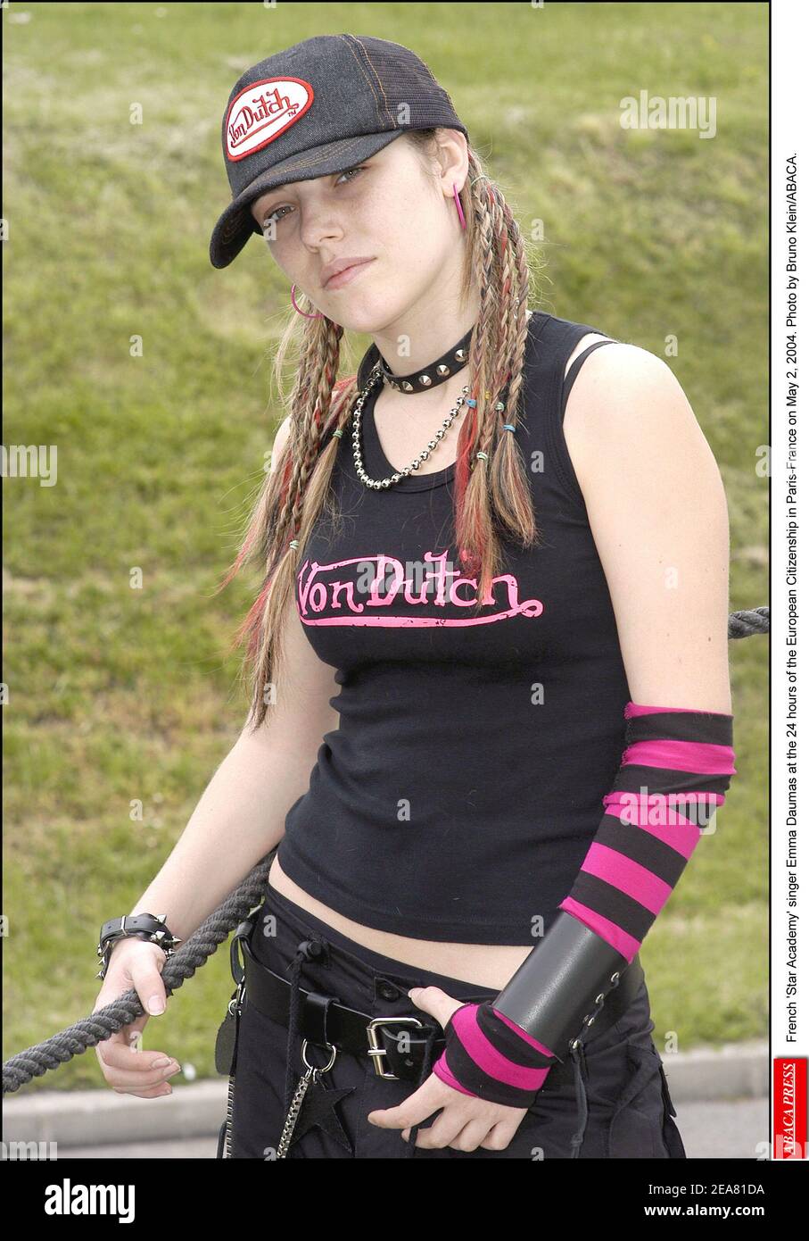 French 'Star Academy' singer Emma Daumas at the 24 hours of the ...