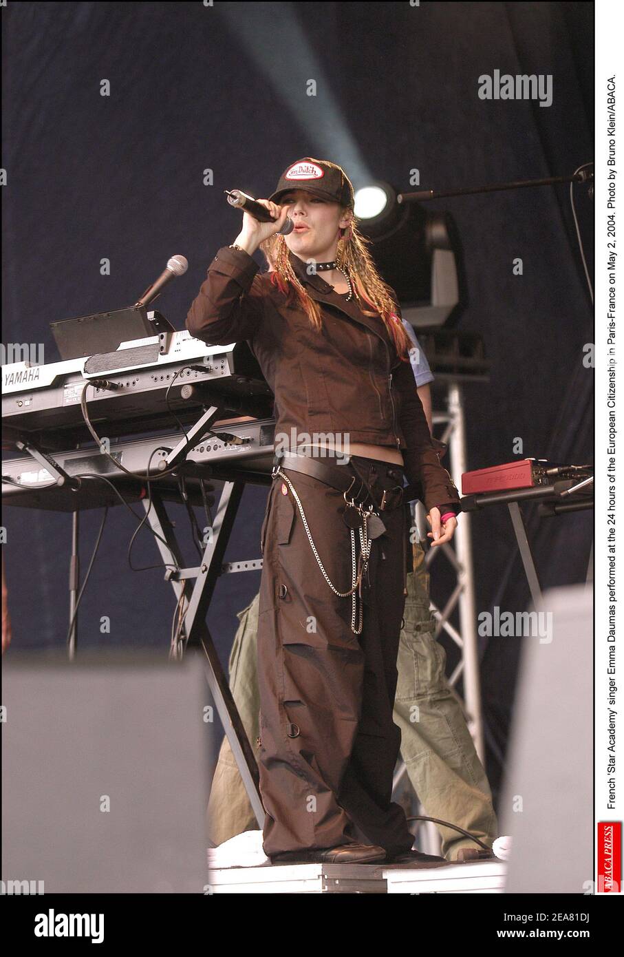 French 'Star Academy' singer Emma Daumas performed at the 24 hours of ...