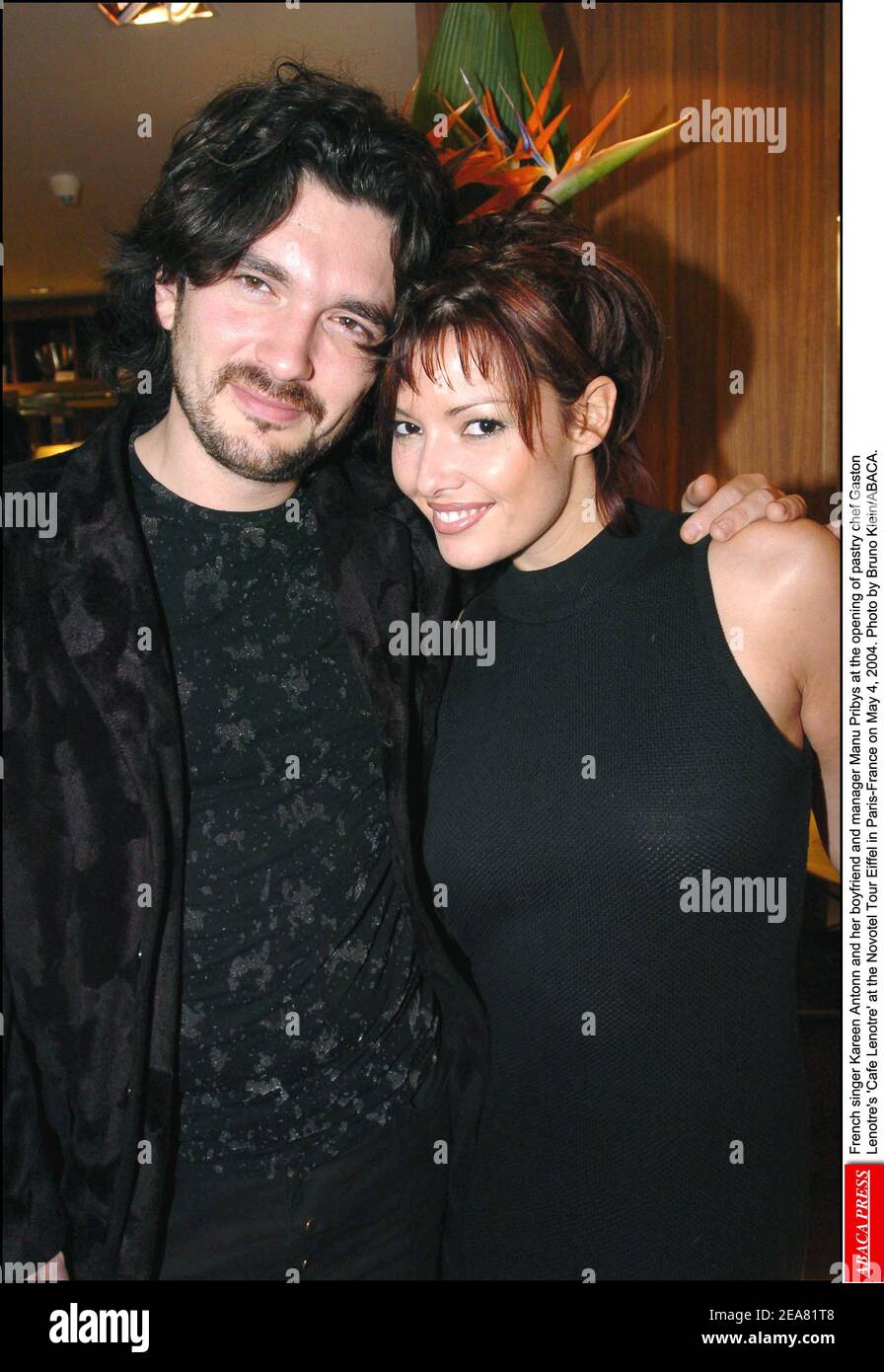 French singer Kareen Antonn and her boyfriend and manager Manu Pribys ...