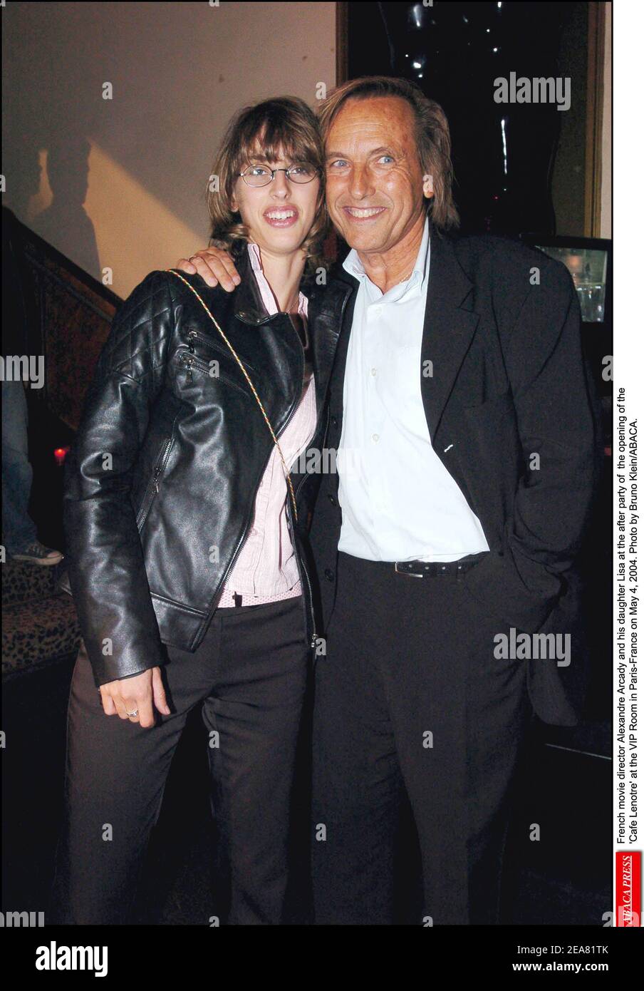 French movie director Alexandre Arcady and his daughter Lisa at the ...