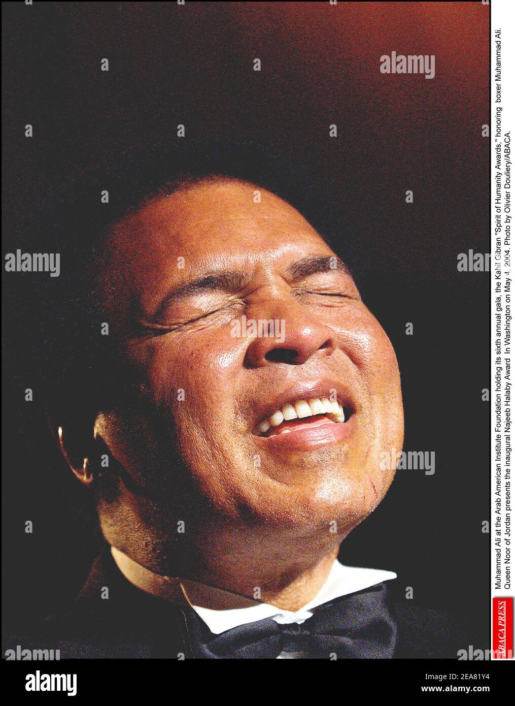 Muhammad Ali at the Arab American Institute Foundation holding its ...