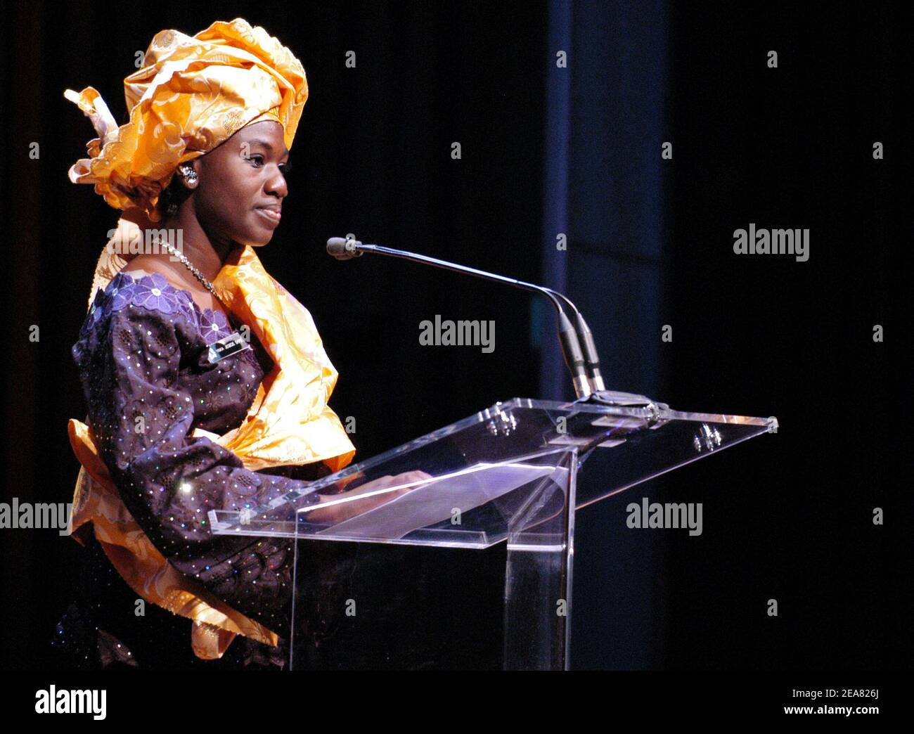Yinka Jegede-Ekpe attends the ceremony for the 2004 Reebok Human Rights ...