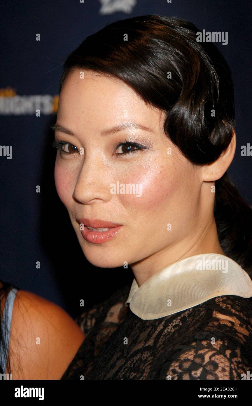 Actress Lucy Liu attends the press conference for the 2004 Reebok Human ...