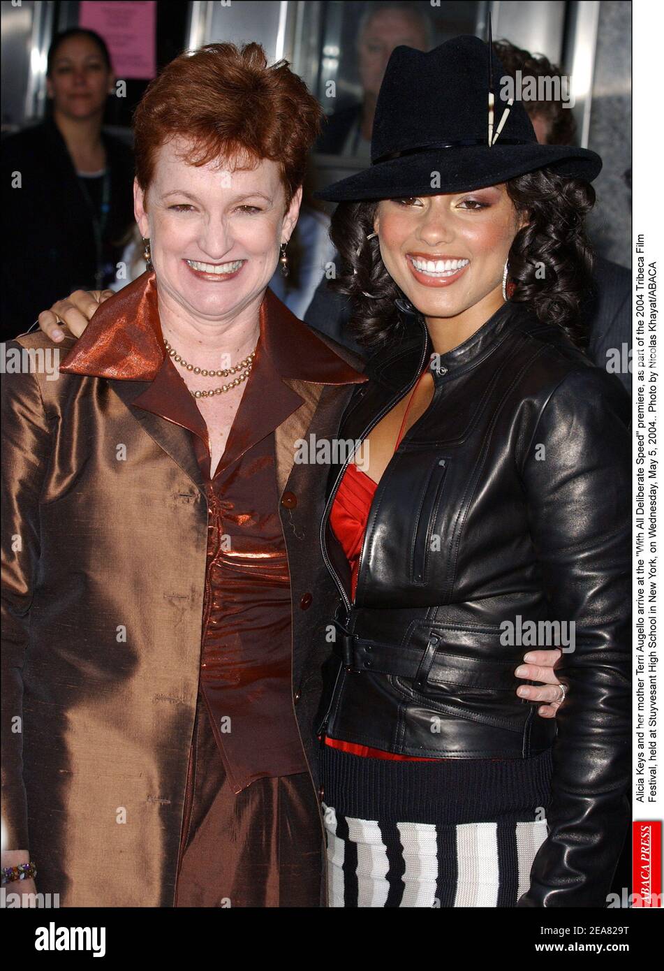 Alicia Keys and her mother Terri Augello arrive at the With All ...