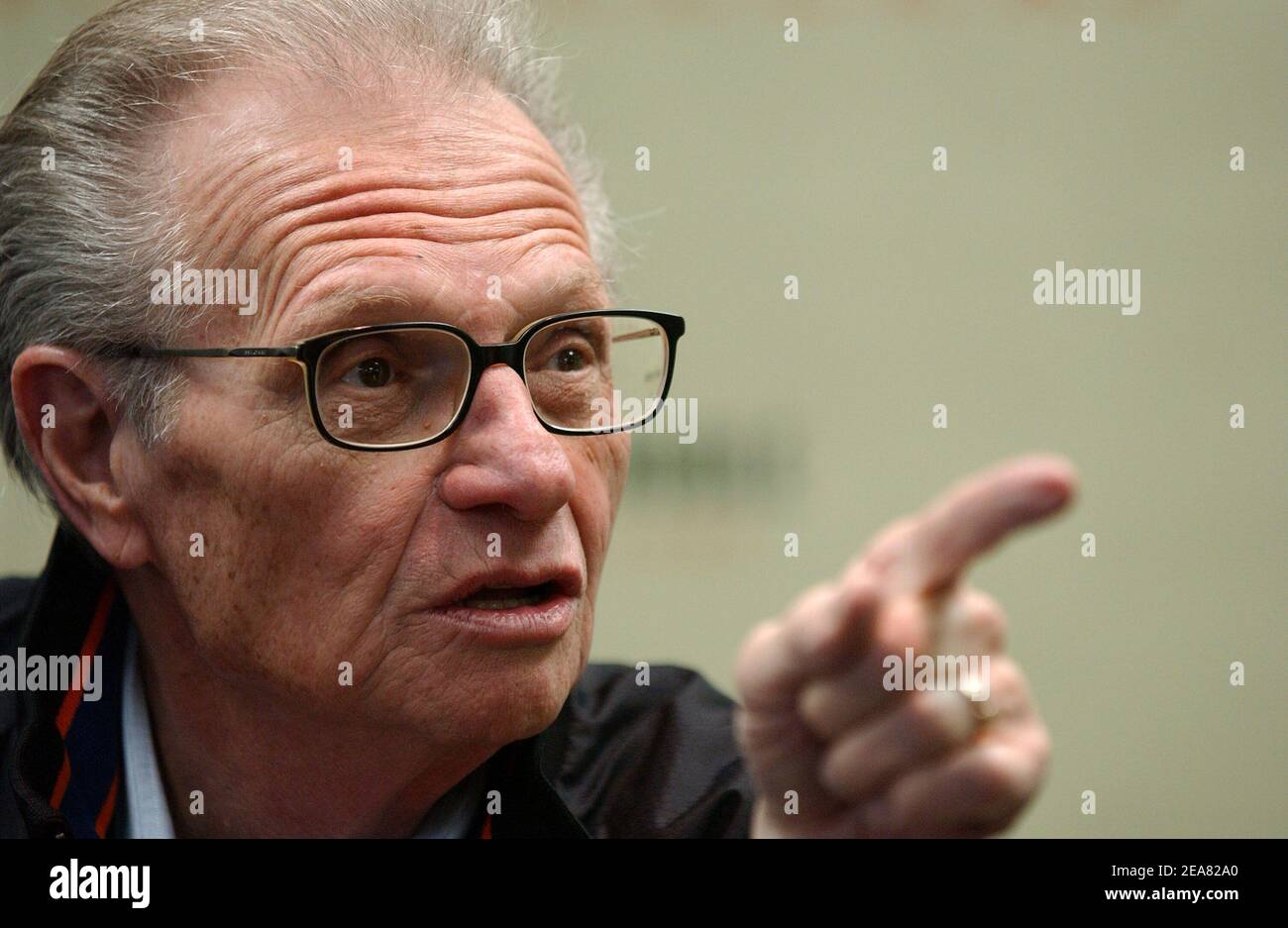 CNN's star anchor Larry King signed copies of his new book Why I Love ...