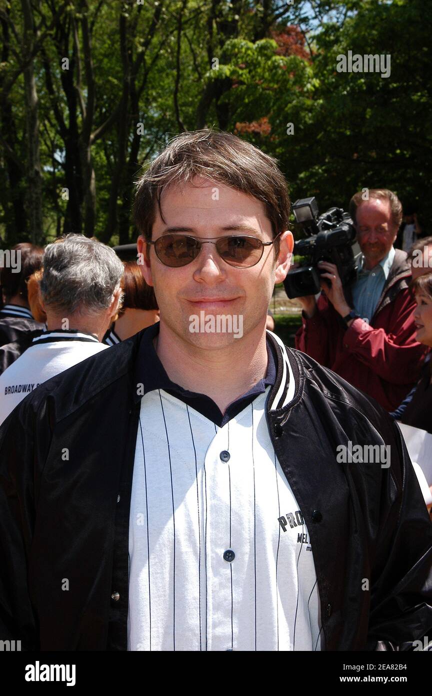 Actor Matthew Broderick attends the opening day of Broadway's 50th ...