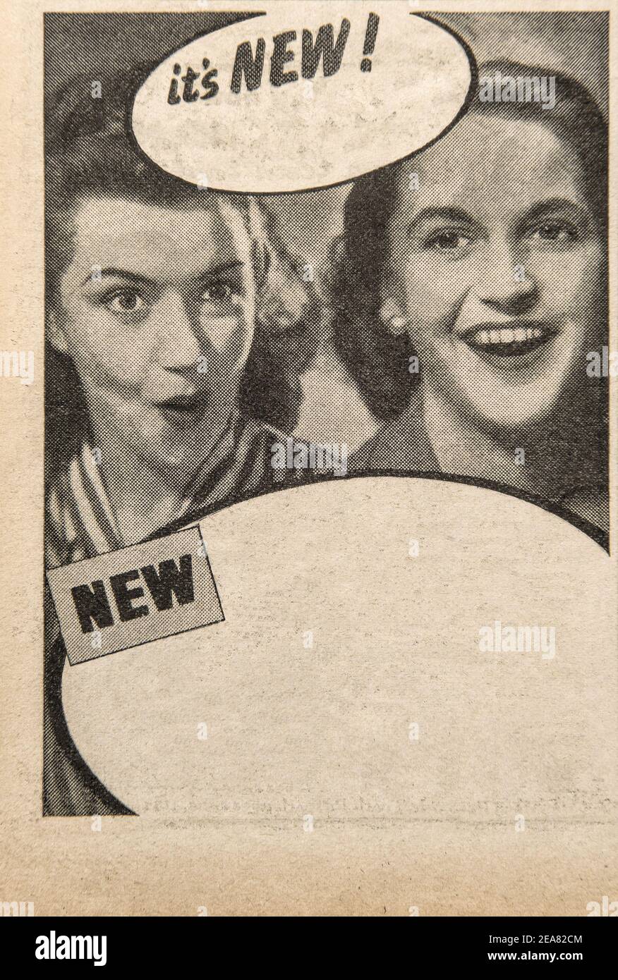 Used paper background. Old newspaper page with vintage advertising ...