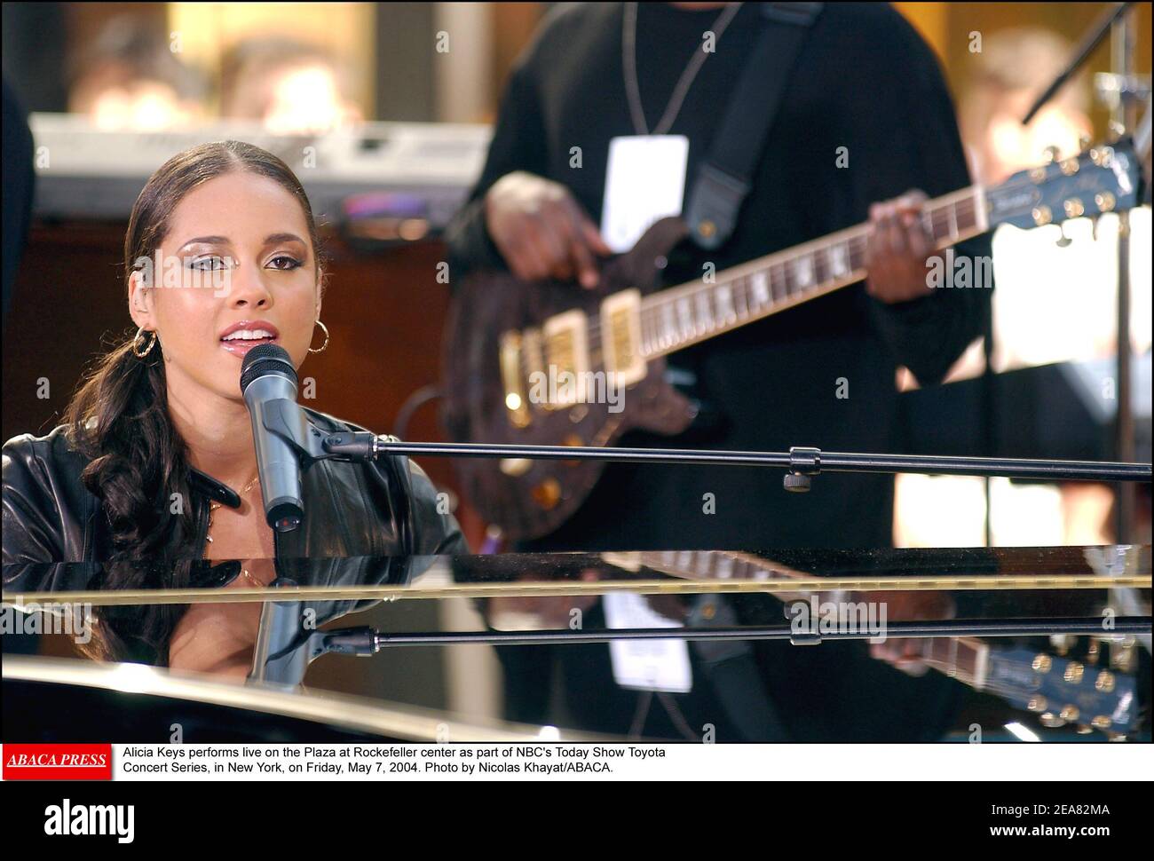 Alicia Keys performs live on the Plaza at Rockefeller center as part of ...