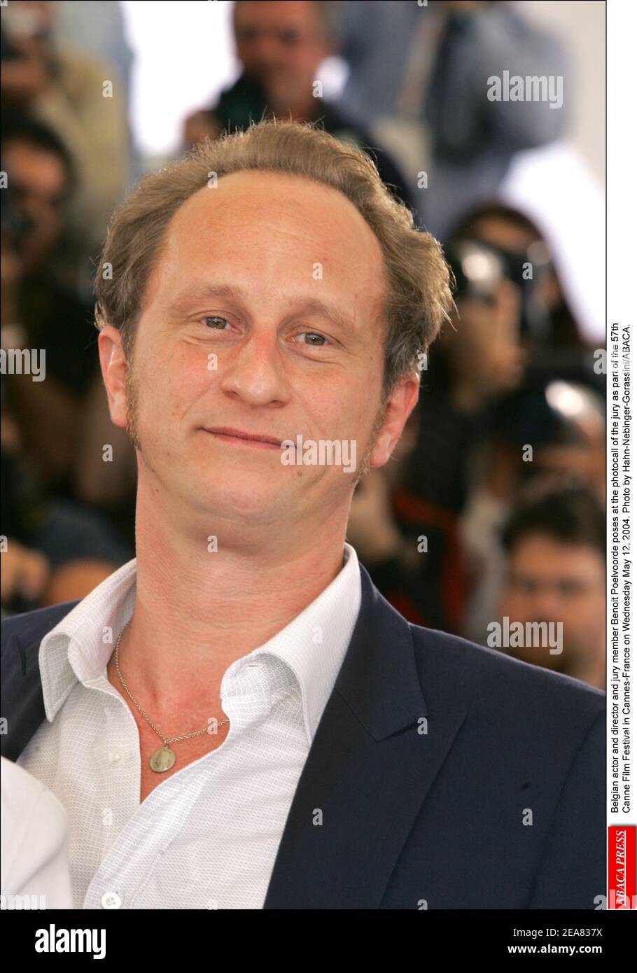 Belgian actor and director and jury member Benoit Poelvoorde poses at ...
