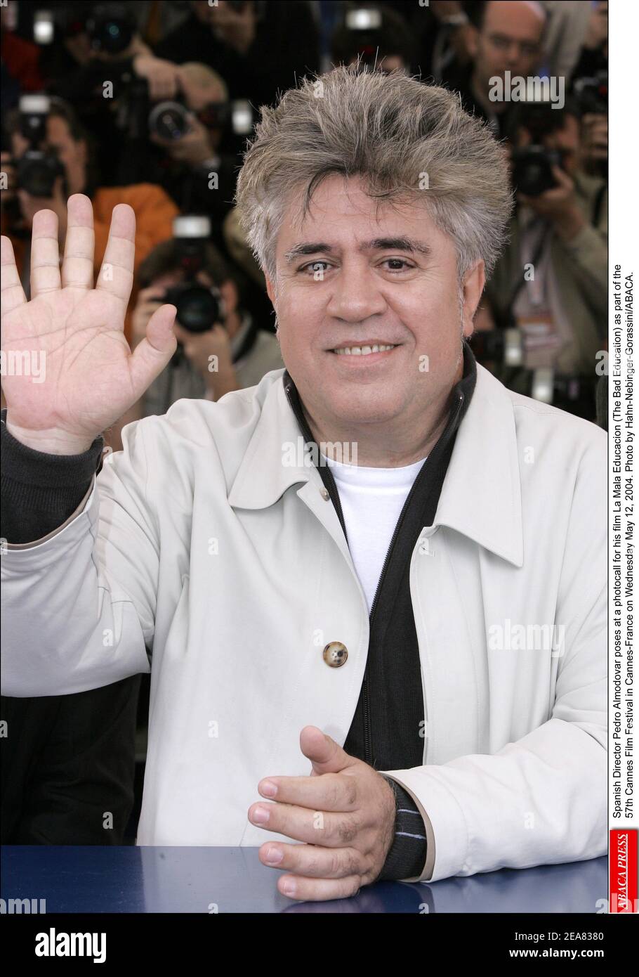 Spanish Director Pedro Almodovar poses at a photocall for his film La ...