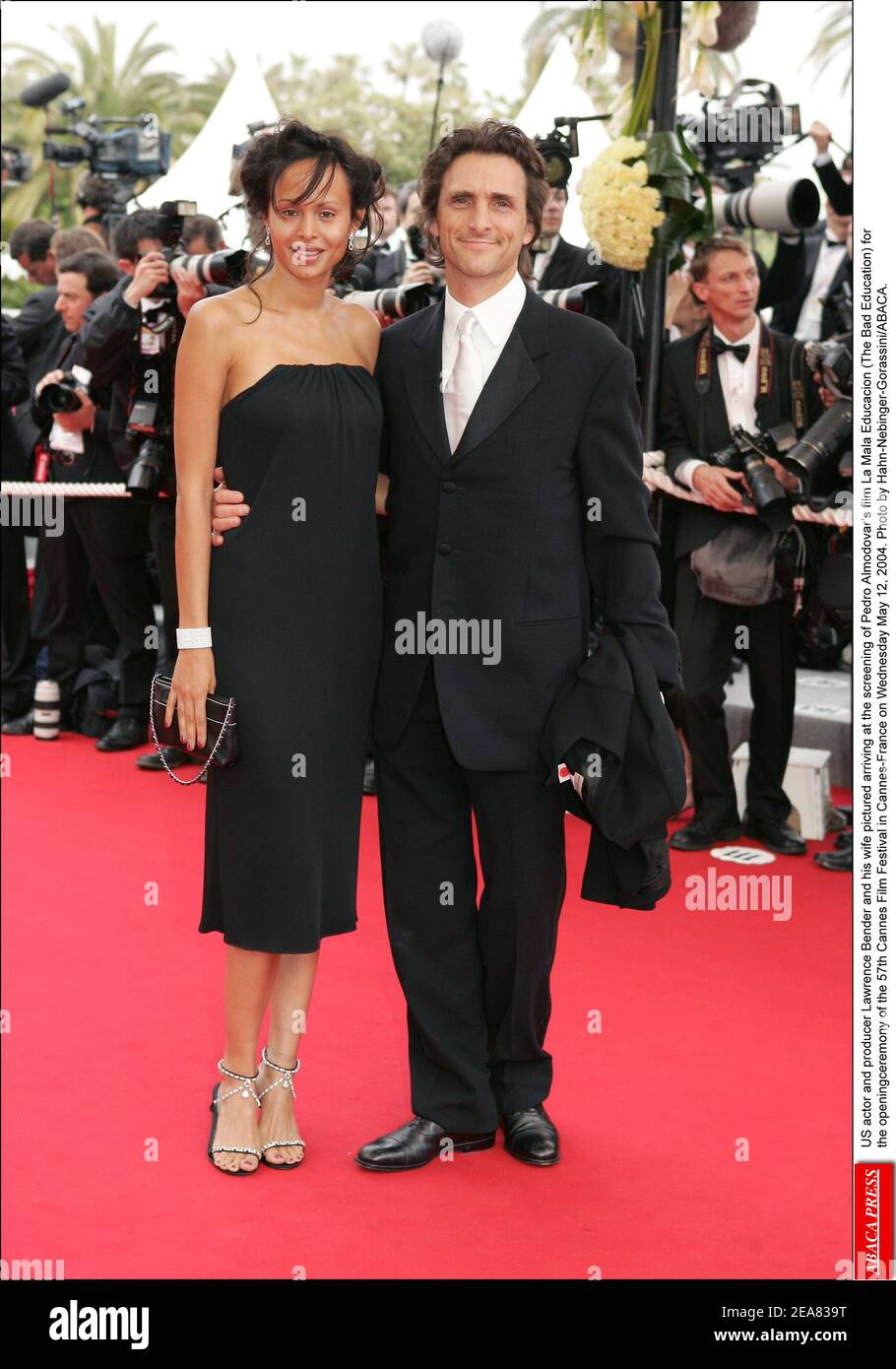 US actor and producer Lawrence Bender and his wife pictured arriving at ...