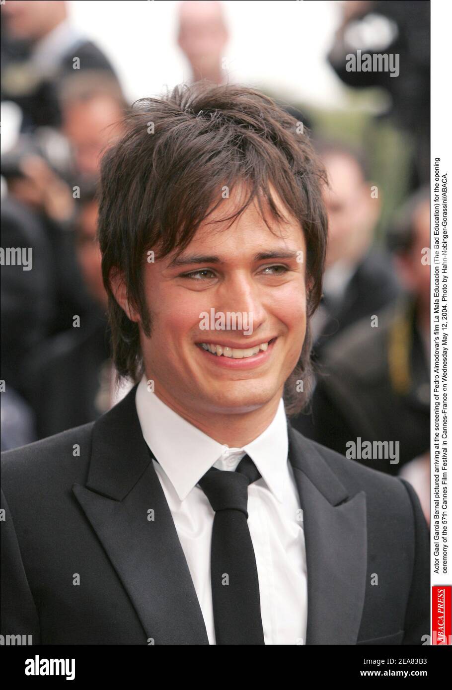 Actor Gael Garcia Bernal pictured arriving at the screening of Pedro ...