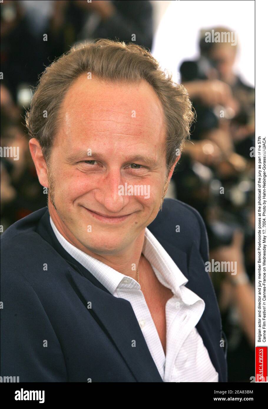 Belgian actor and director and jury member Benoit Poelvoorde poses at ...