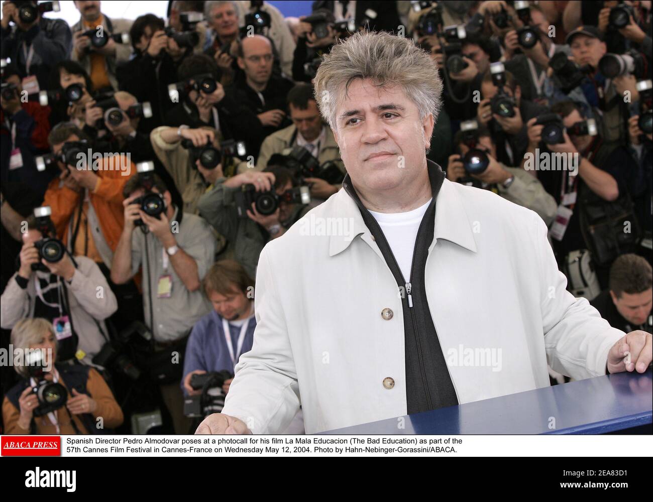 Spanish Director Pedro Almodovar poses at a photocall for his film La ...