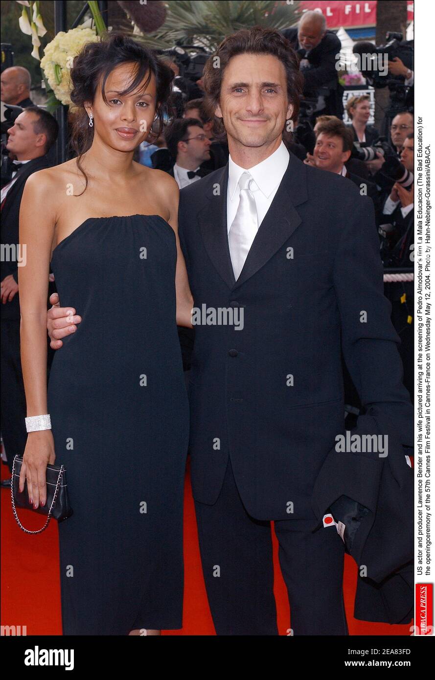 US actor and producer Lawrence Bender and his wife pictured arriving at ...