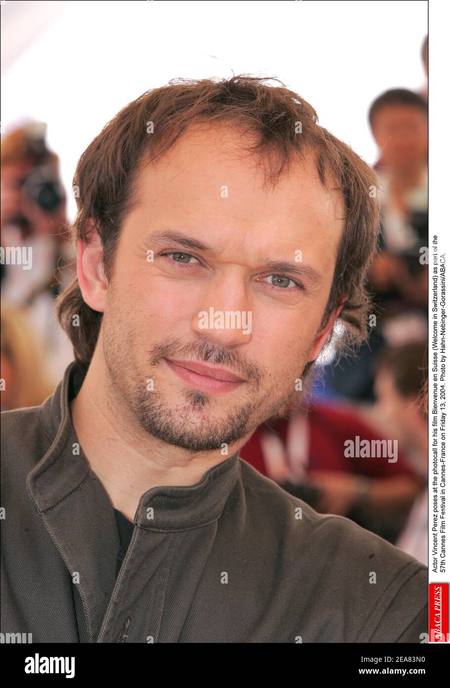 Actor Vincent Perez poses at the photocall for his film Bienvenue en ...