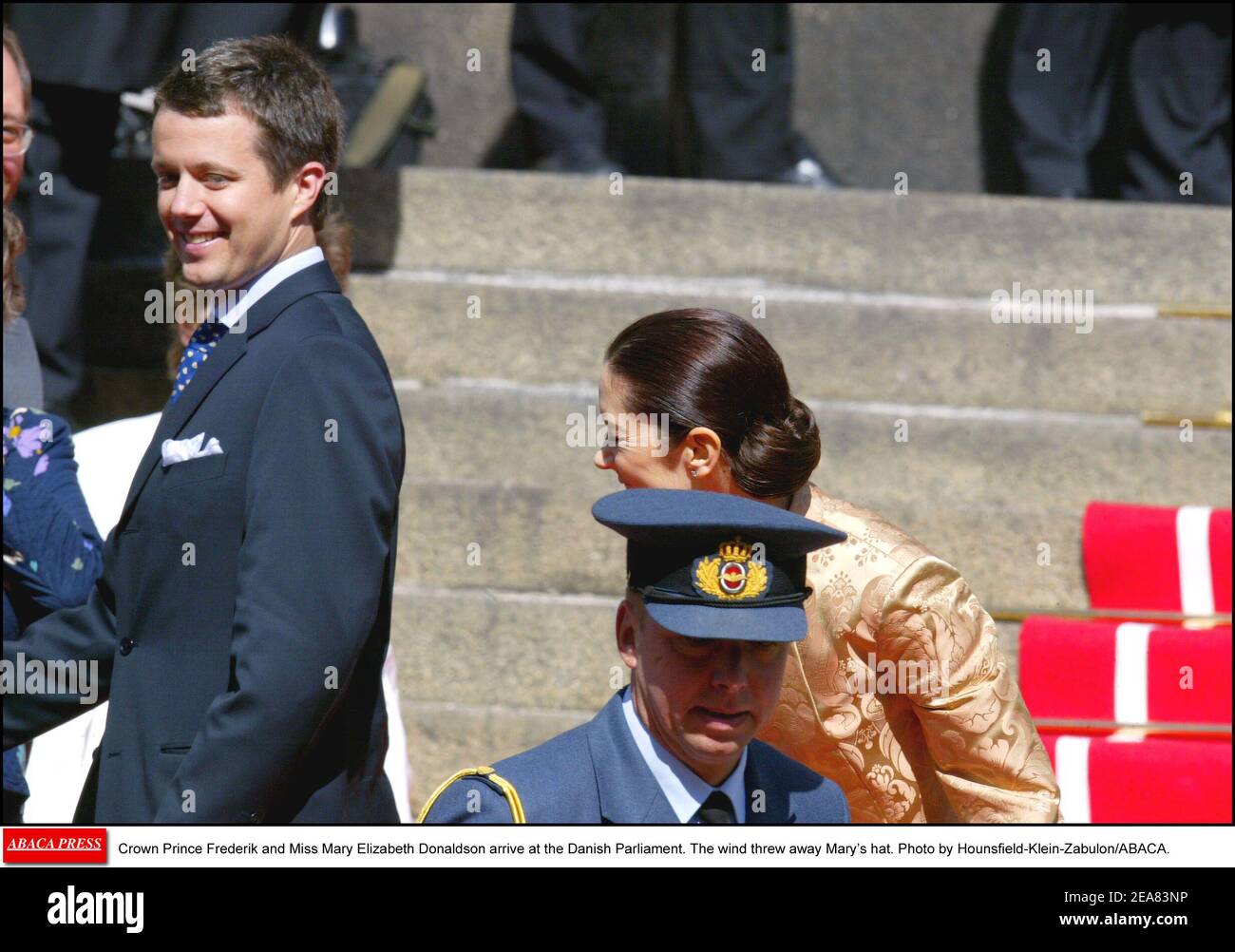 Crown Prince Frederik and Miss Mary Elizabeth Donaldson arrive at the ...