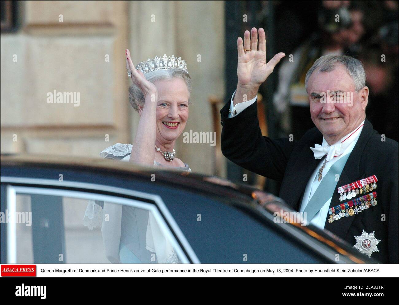 Queen Margreth of Denmark and Prince Henrik arrive at Gala performance ...