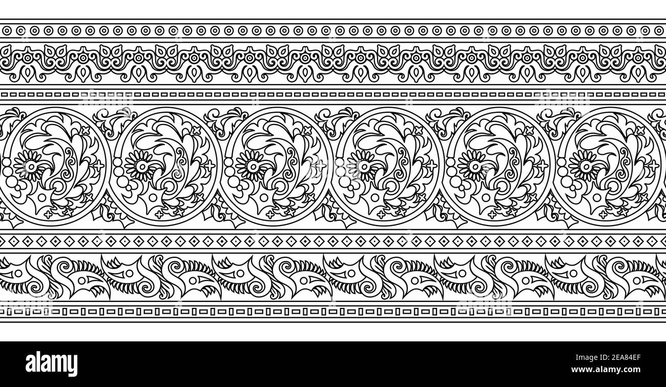 Vector ethnic hand drawn ornamental background Stock Vector Image & Art ...
