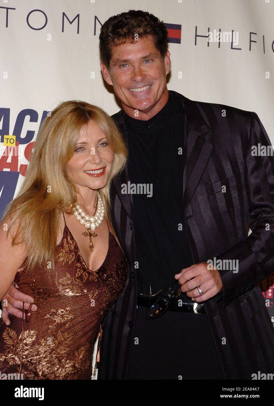 David Hasselhoff and his wife pose as they arrive at the 11th annual ...