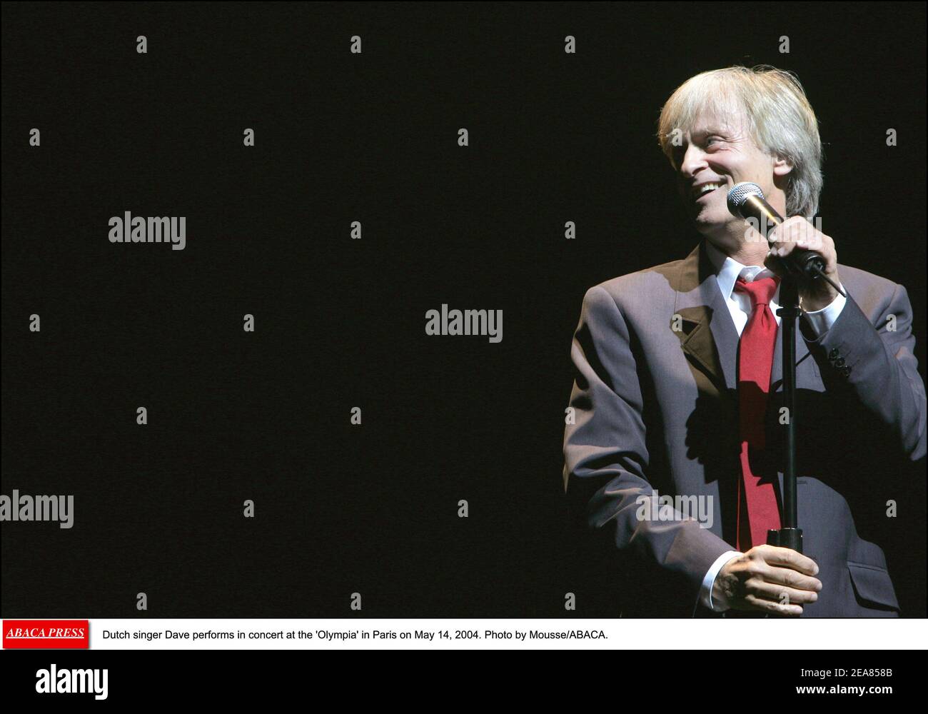 Dutch singer Dave performs in concert at the 'Olympia' in Paris on May ...