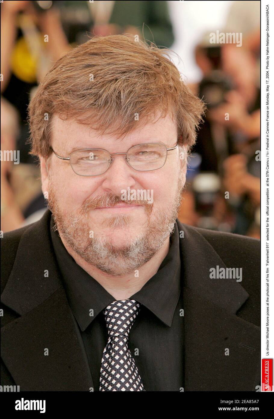 Us director Michael Moore poses at the photocall of his film ...