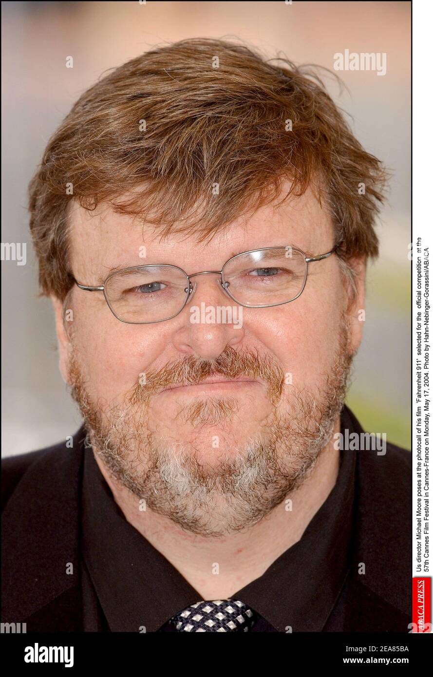 Us director Michael Moore poses at the photocall of his film ...