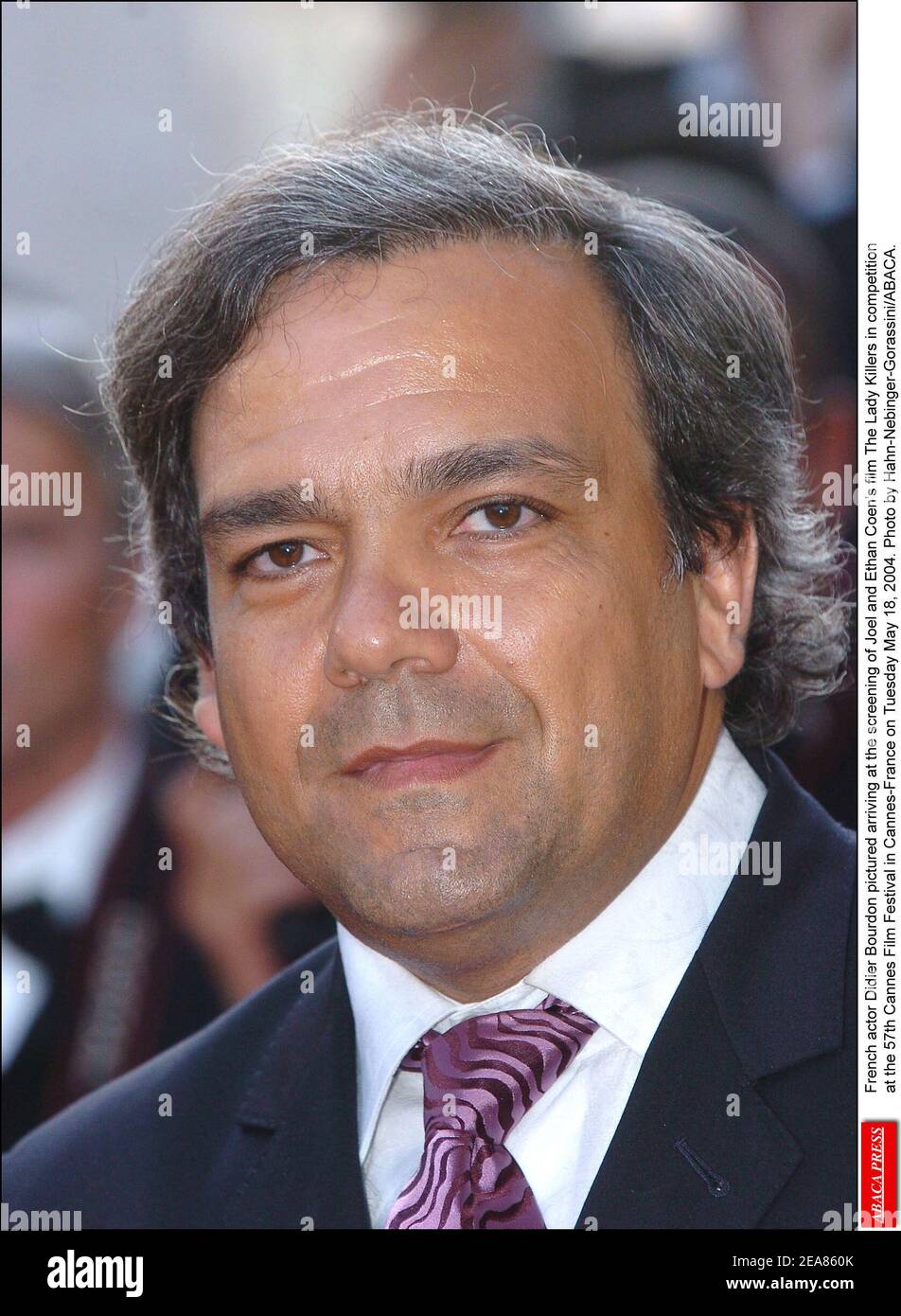 French actor Didier Bourdon pictured arriving at the screening of Joel ...