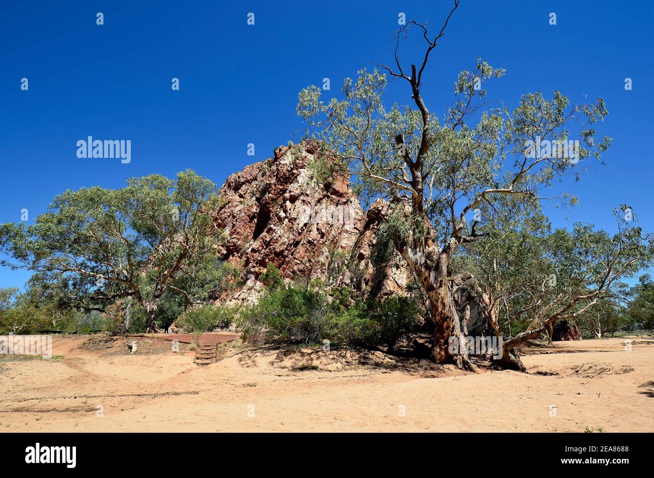 Australia, NT, Emily Gap in East McDonnell Range national park ...