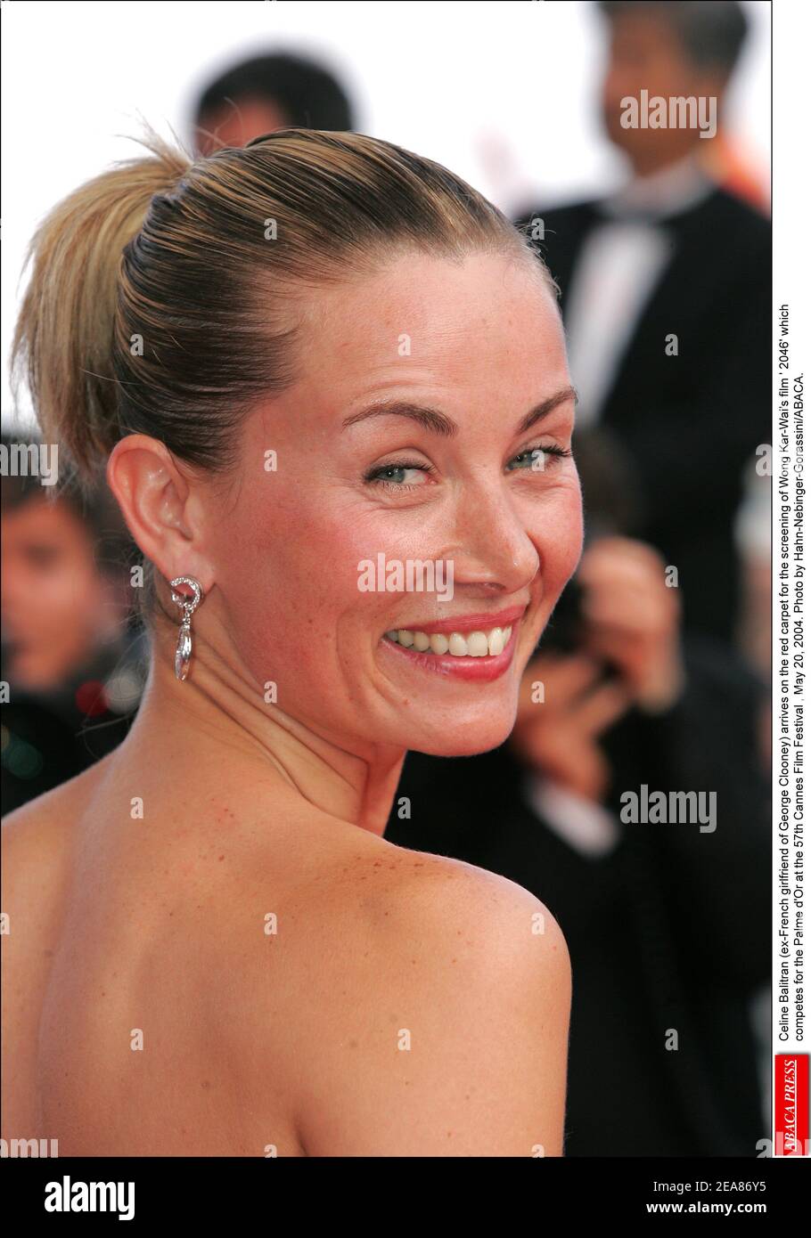 Celine Balitran (ex-French girlfriend of George Clooney) arrives on the ...