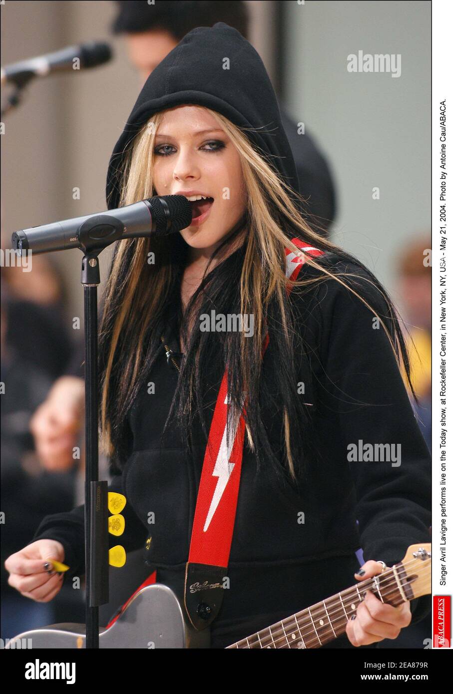 Singer Avril Lavigne performs live on the Today show, at Rockefeller ...