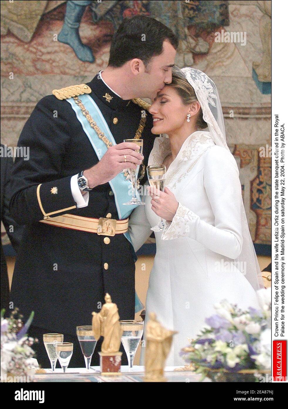 Crown Prince Felipe of Spain and his wife Letizia Ortiz during the ...