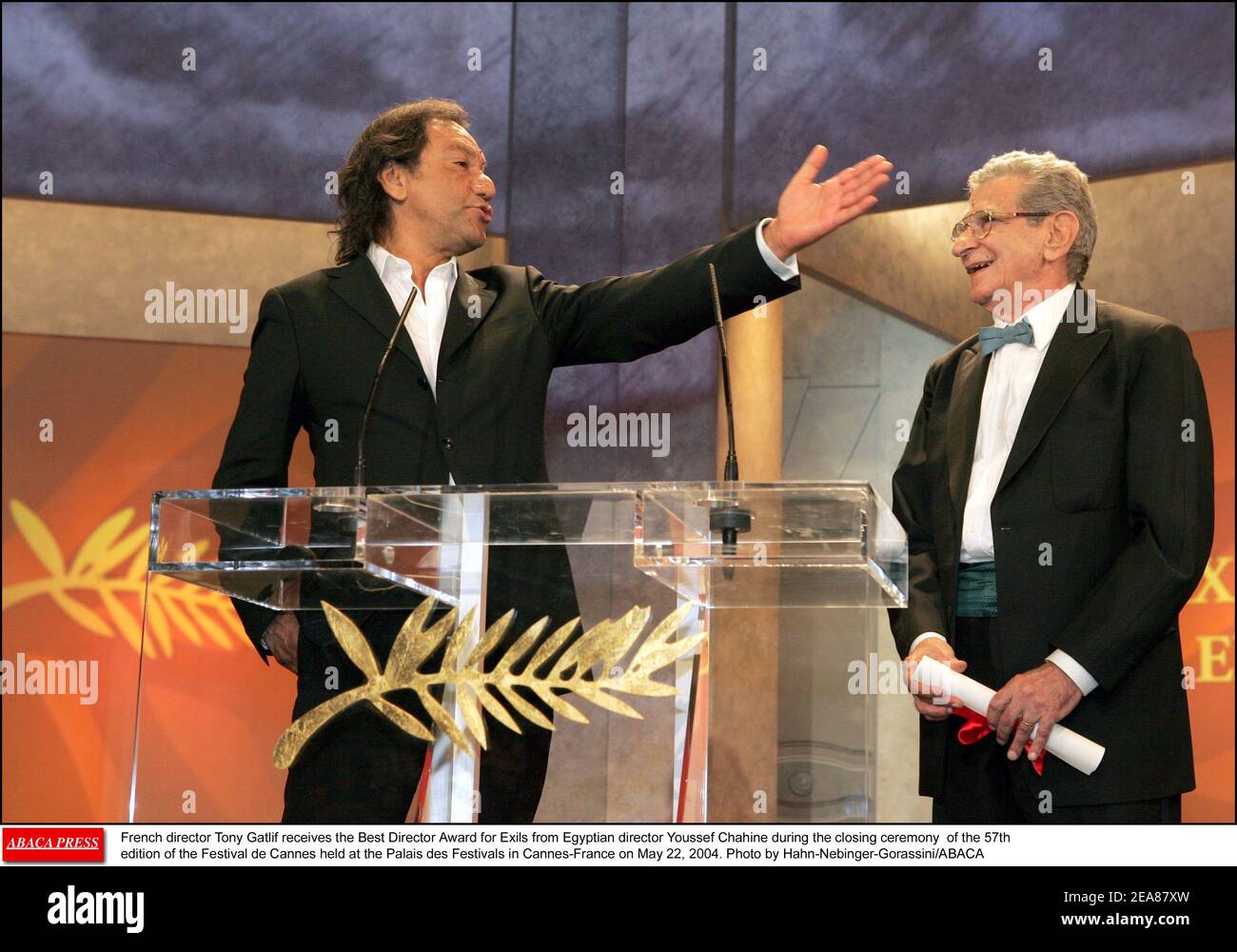 French director Tony Gatlif receives the Best Director Award for Exils ...