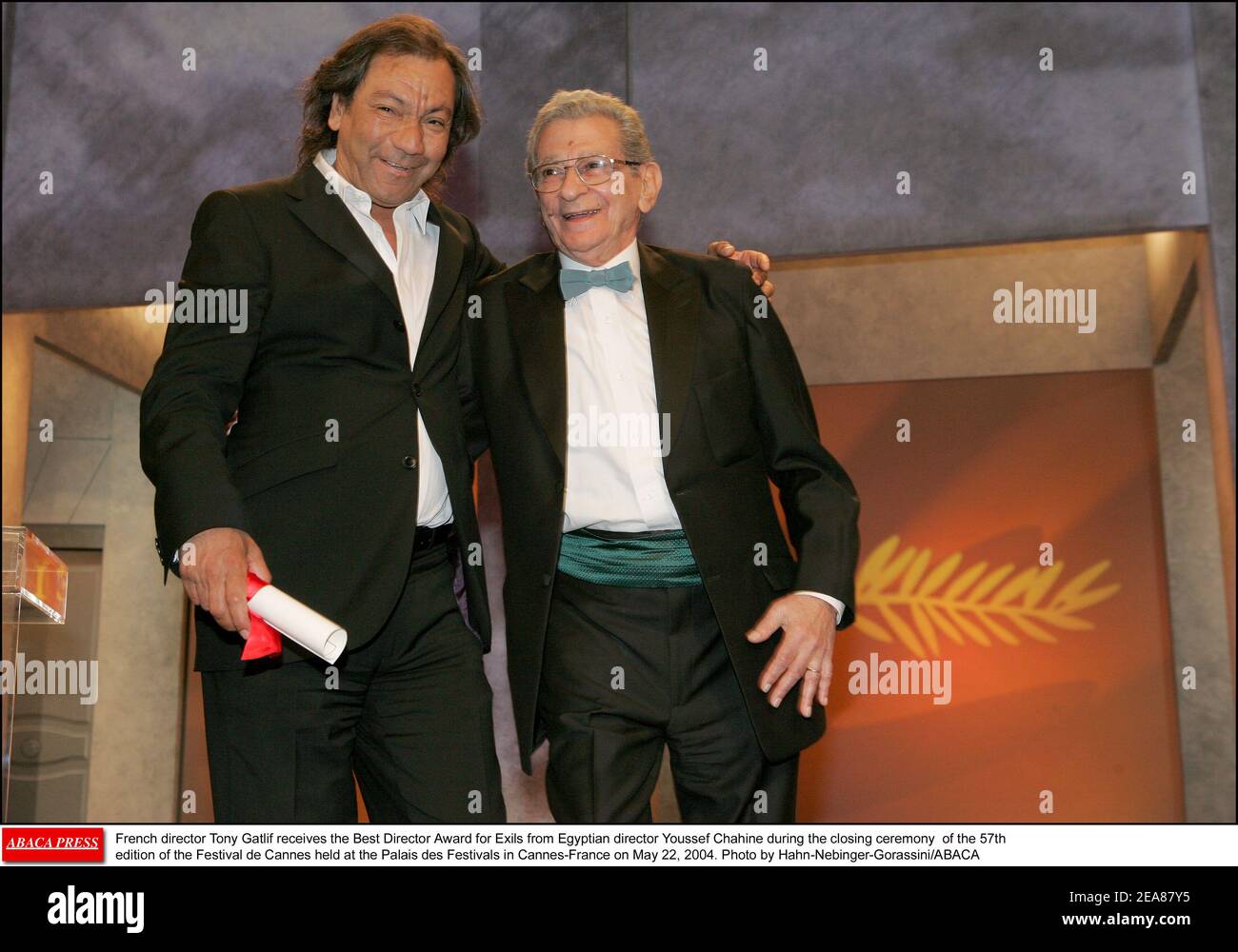 French director Tony Gatlif receives the Best Director Award for Exils ...