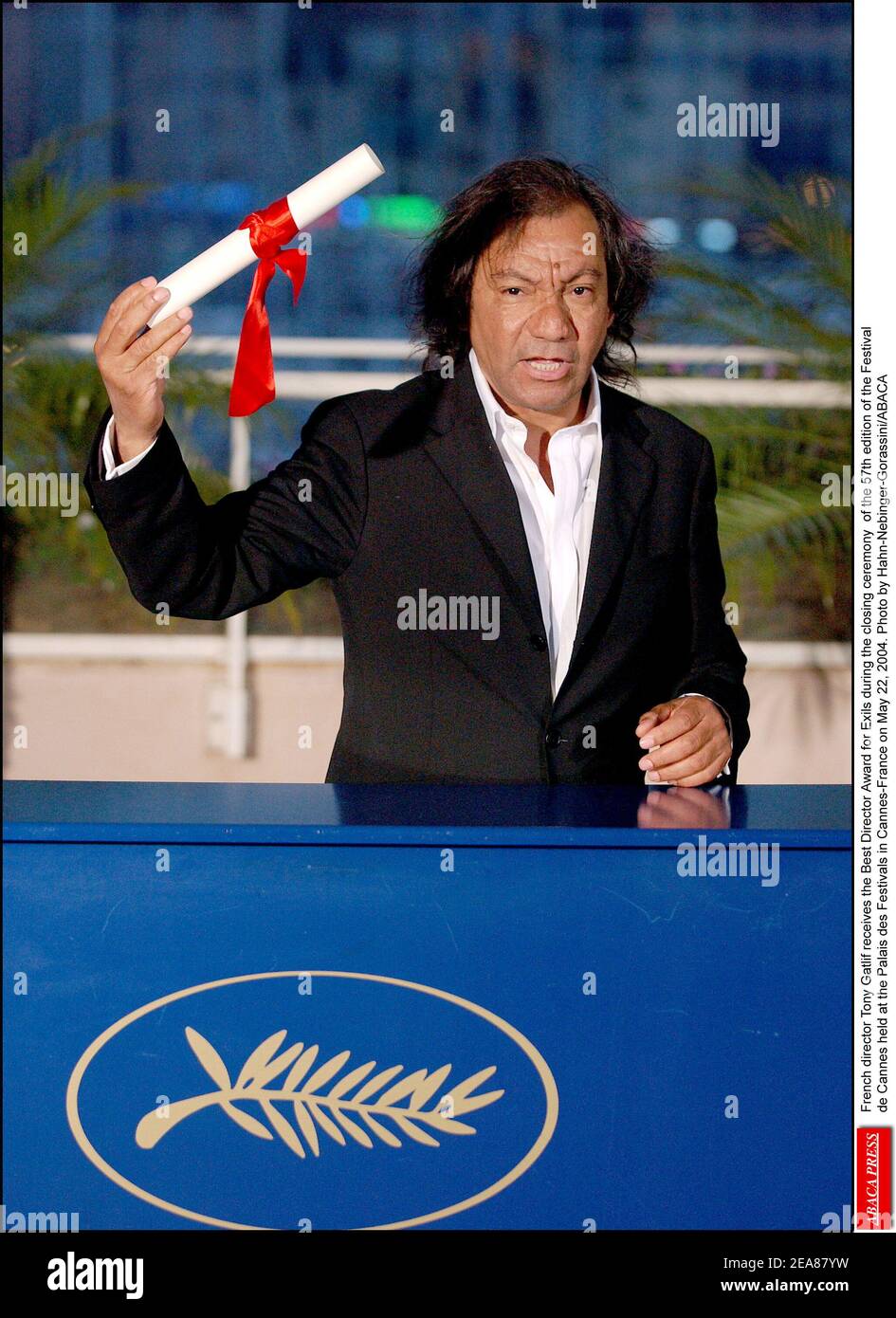 French director Tony Gatlif receives the Best Director Award for Exils ...