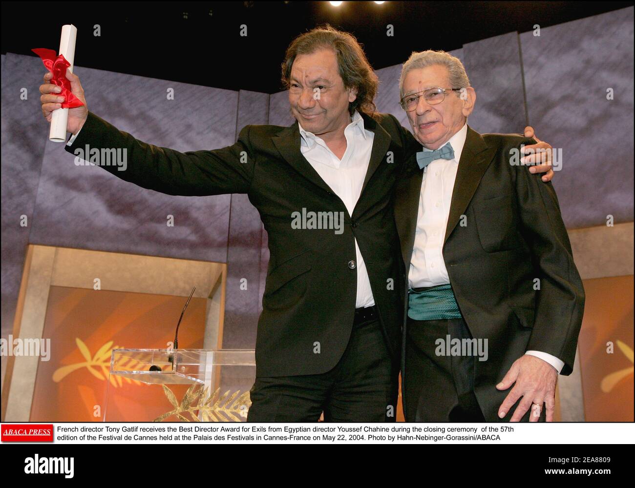 French director Tony Gatlif receives the Best Director Award for Exils ...