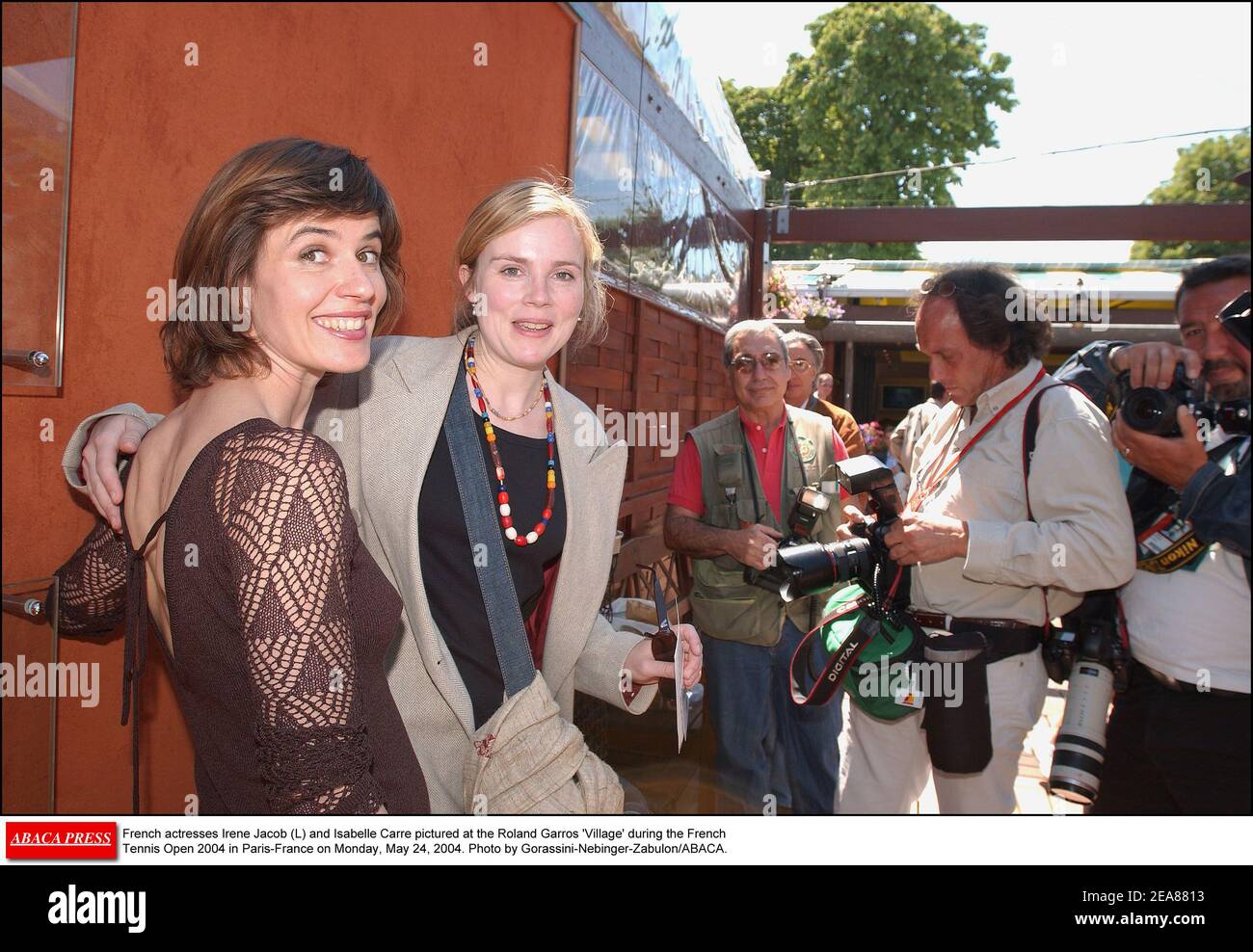 French actresses Irene Jacob (L) and Isabelle Carre pictured at the ...