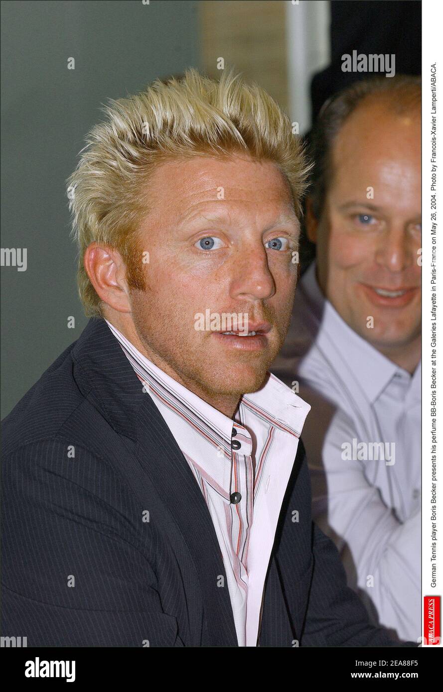German Tennis player Boris Becker presents his perfume BB-Boris Becker ...