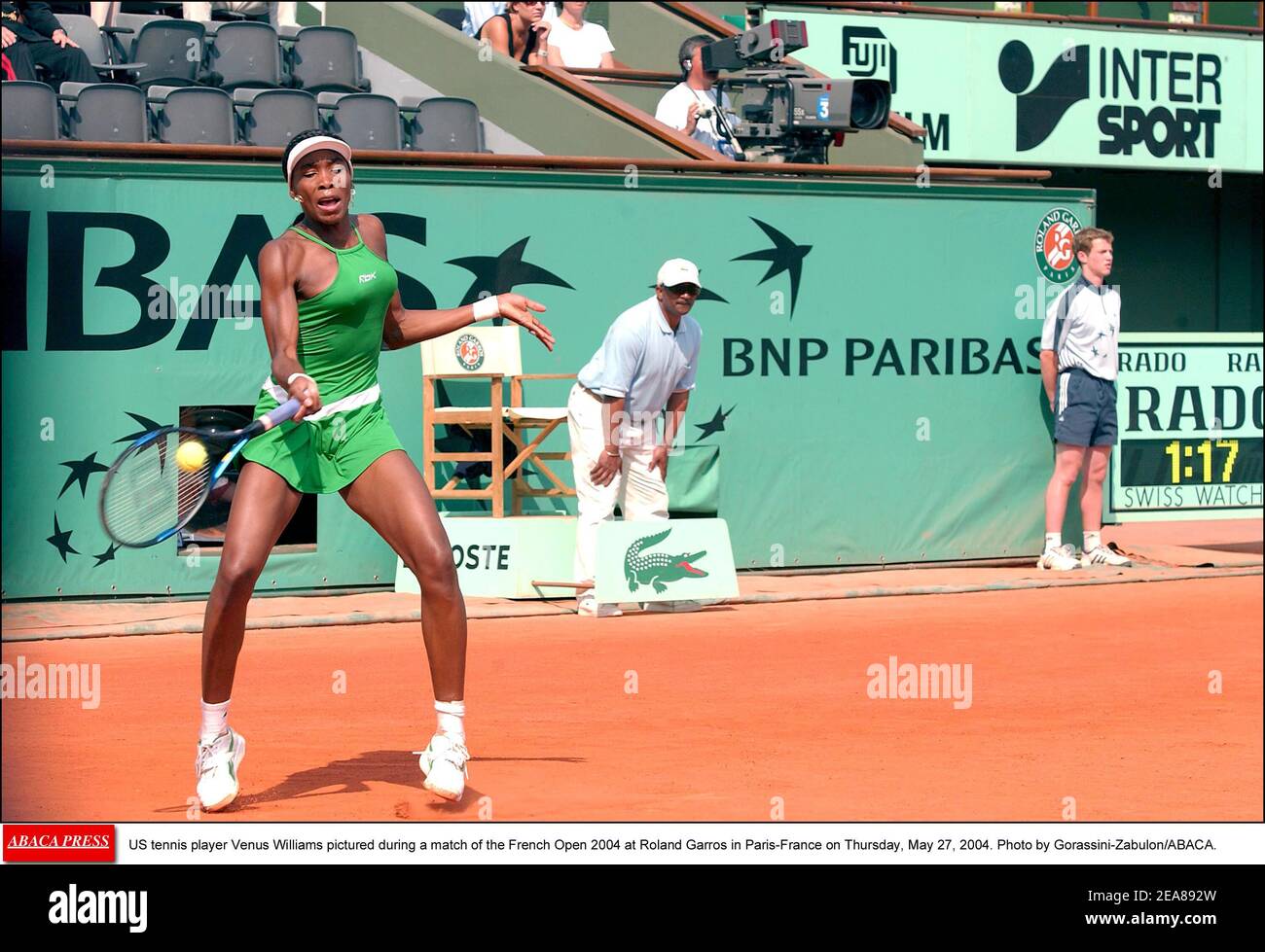 US tennis player Venus Williams pictured during a match of the French ...