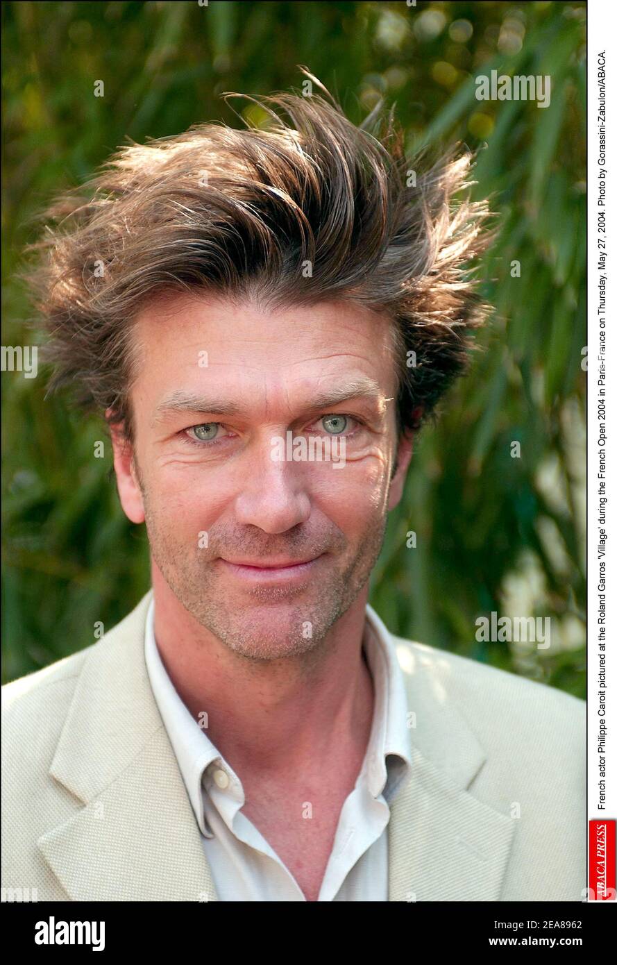 French actor Philippe Caroit pictured at the Roland Garros 'Village ...