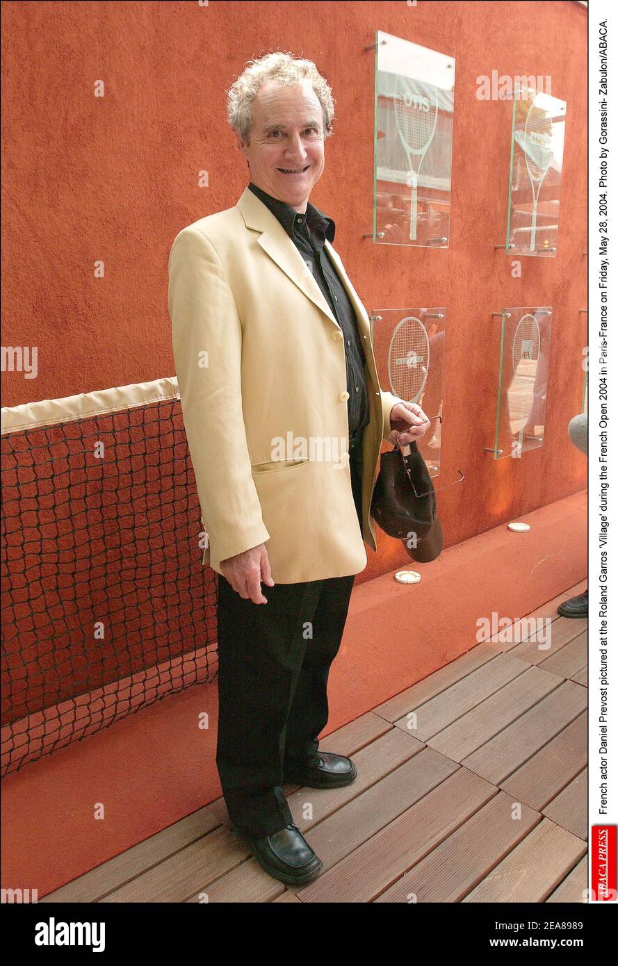 French actor Daniel Prevost pictured at the Roland Garros 'Village ...