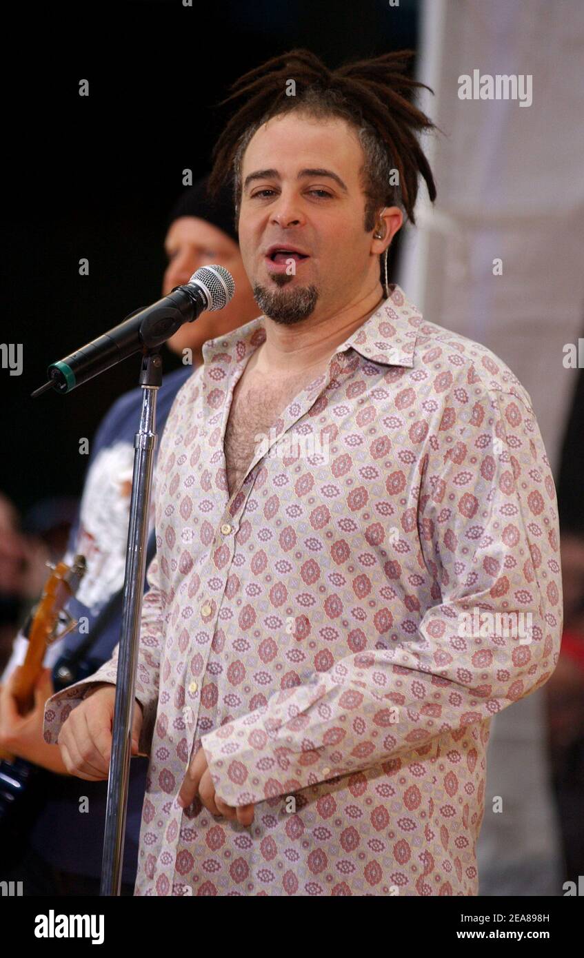 Adam Duritz of the Counting Crows performs live on the Plaza at ...