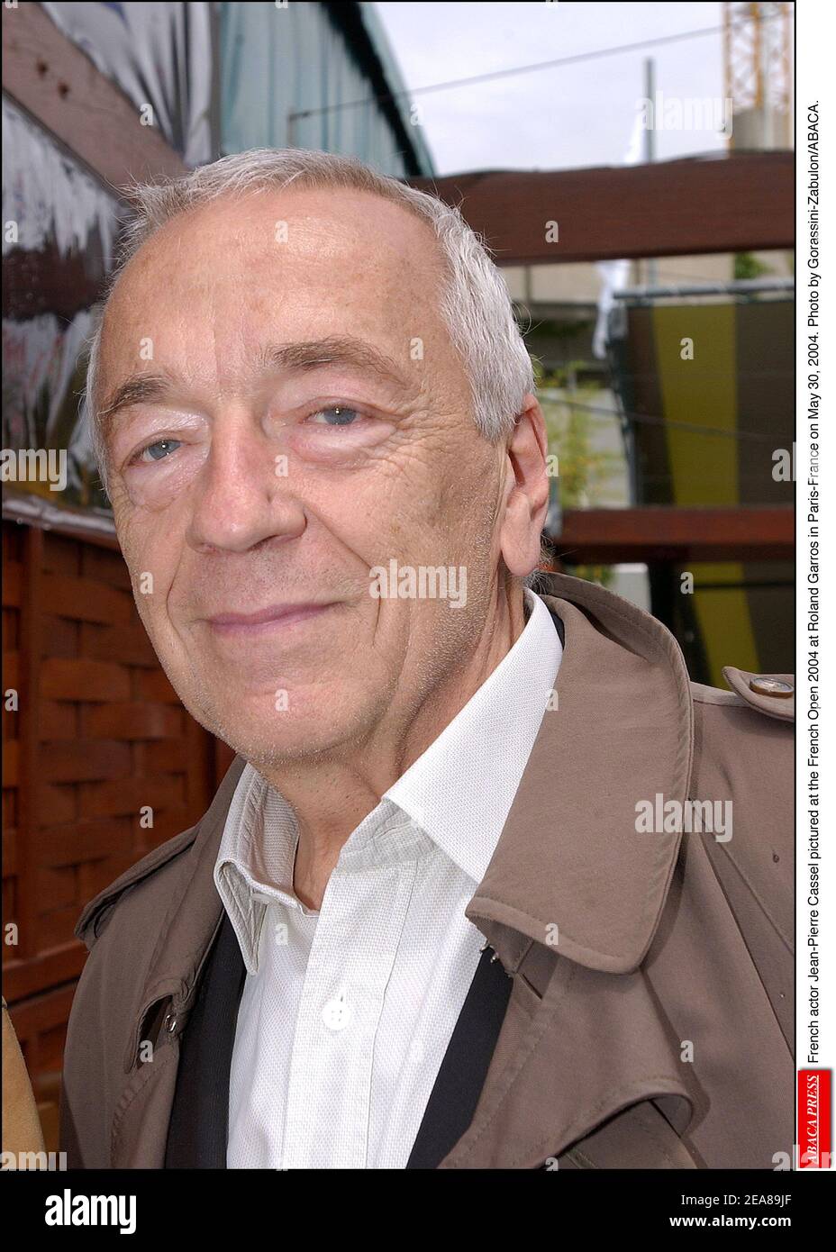 French actor Jean-Pierre Cassel pictured at the French Open 2004 at ...