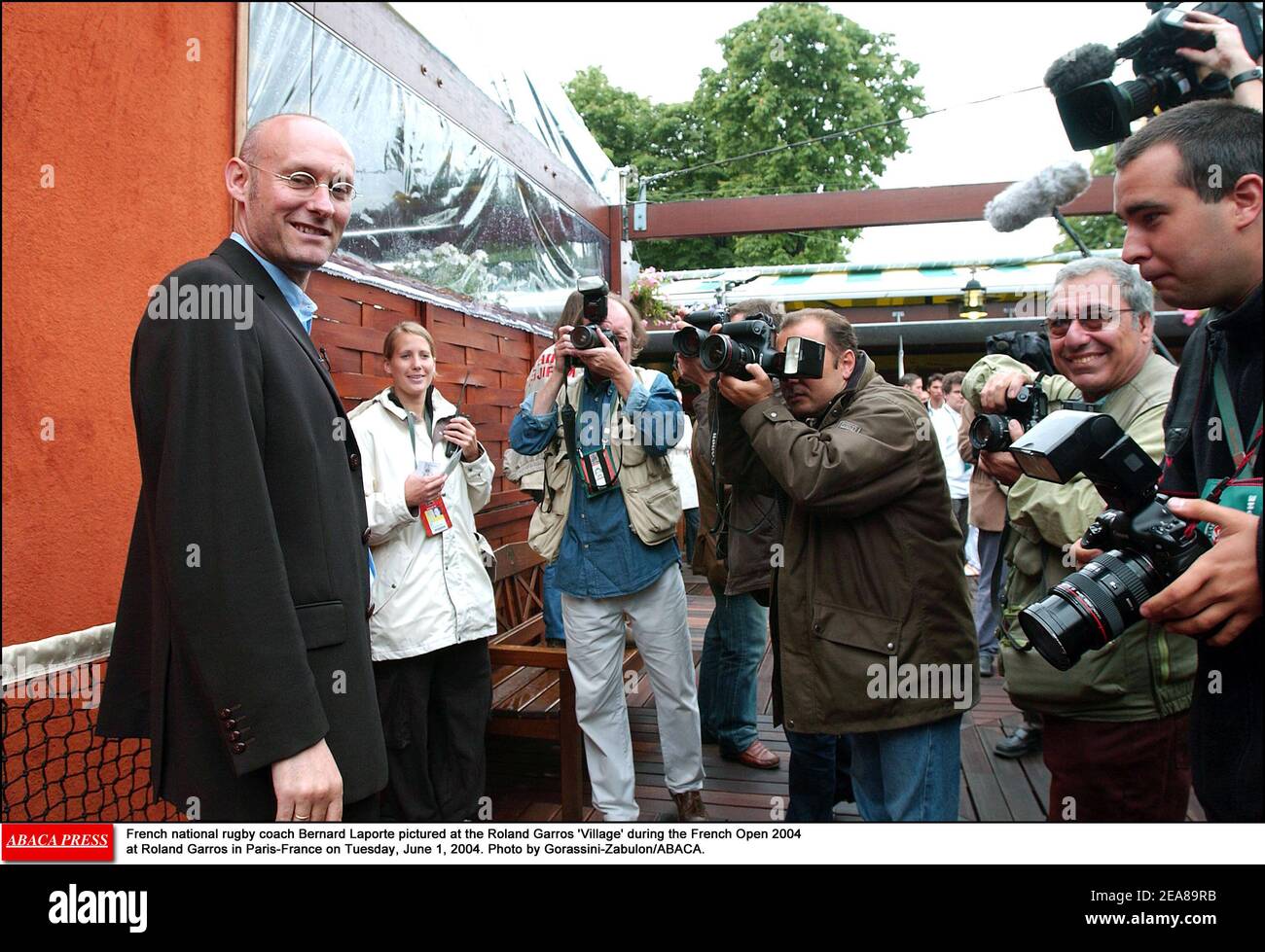 French national rugby coach Bernard Laporte pictured at the Roland ...