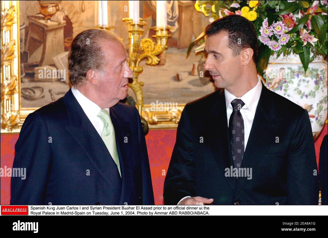 Syrian president assad spanish king hi-res stock photography and images ...