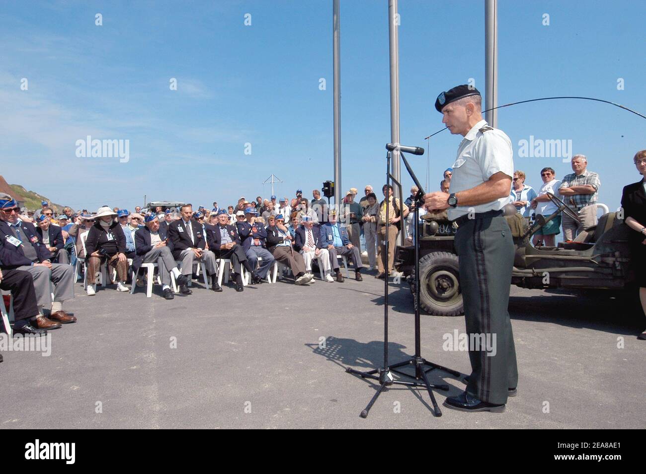 D-Day veterans of the 29th Infantry Division attend a ceremony at ...
