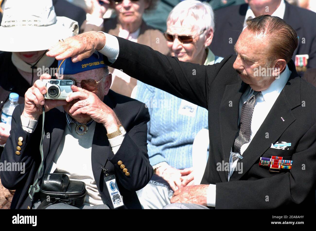 D-Day veterans of the 29th Infantry Division attend a ceremony at ...