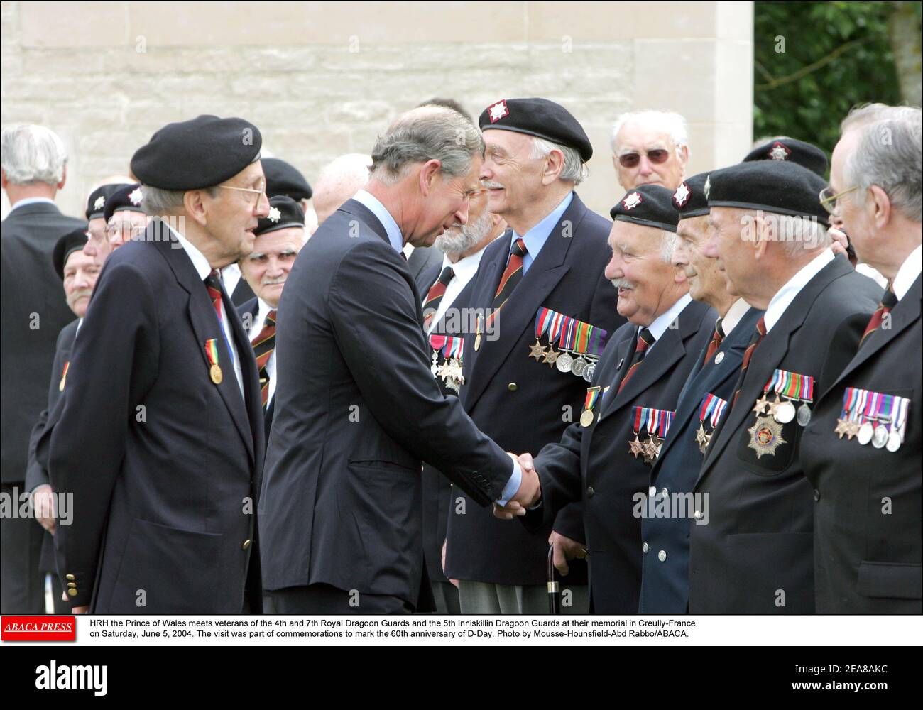 HRH the Prince of Wales meets veterans of the 4th and 7th Royal Dragoon ...