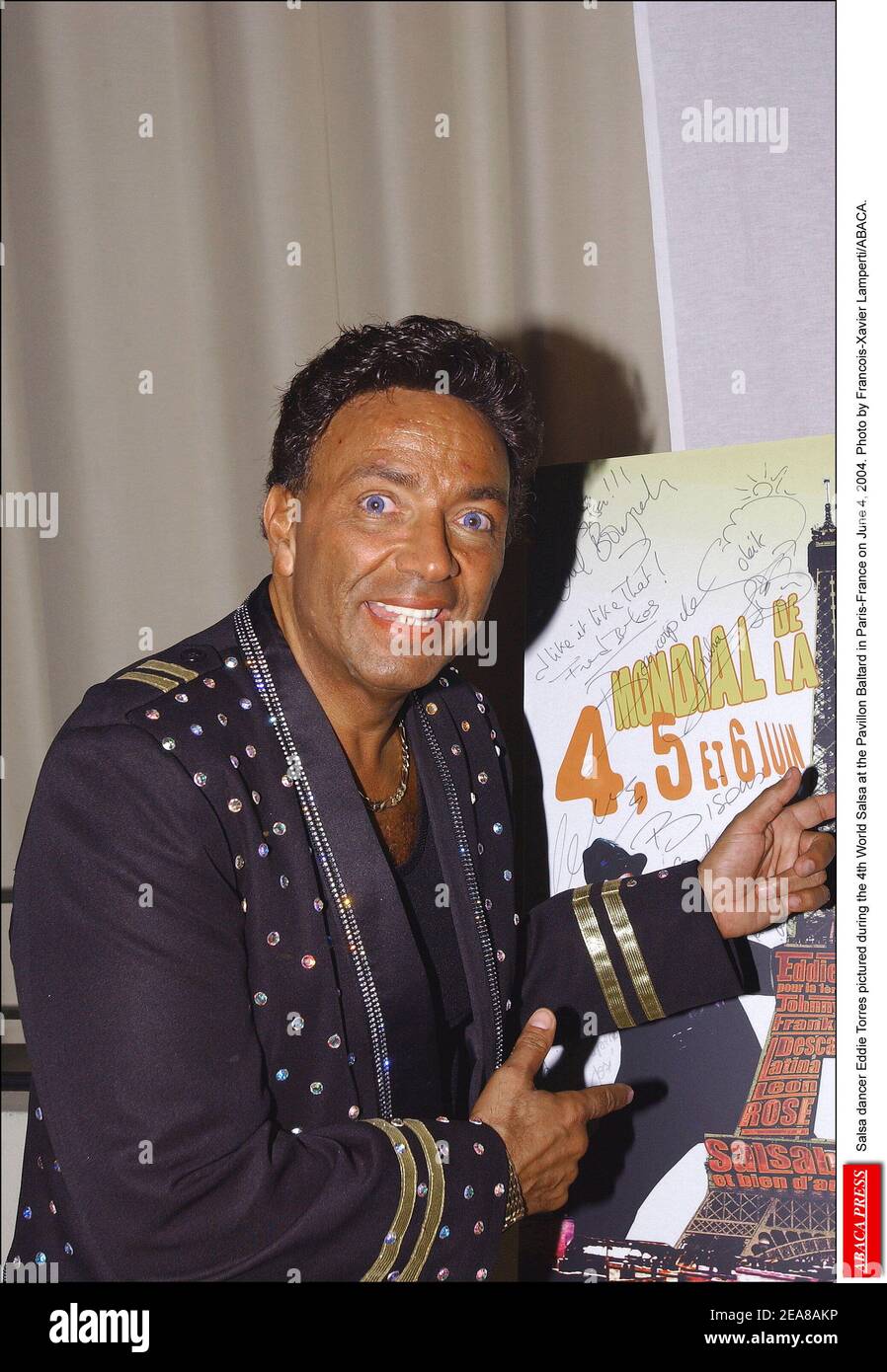 Salsa dancer Eddie Torres pictured during the 4th World Salsa at the ...